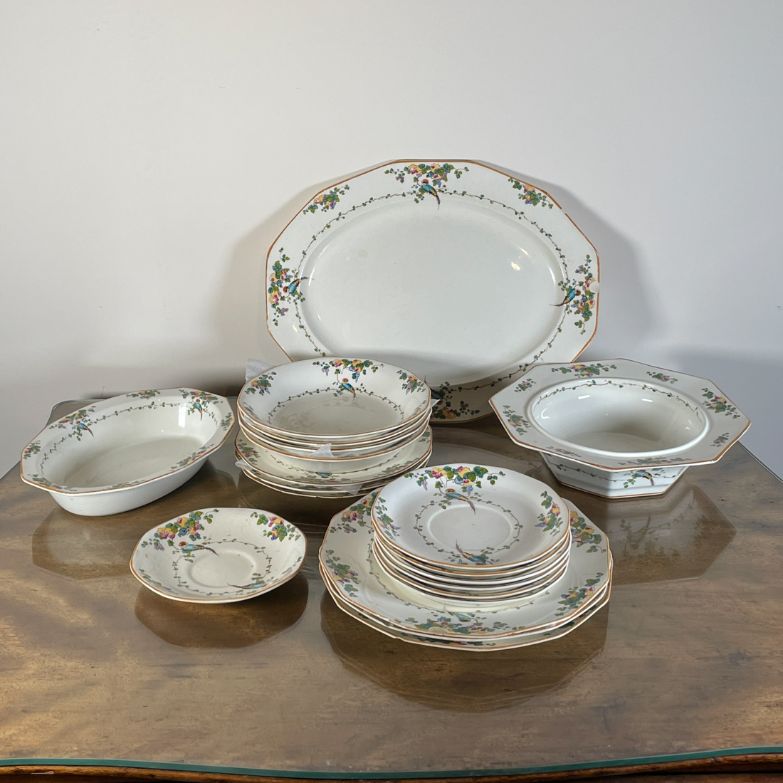 SET BOOTHS CEYLON IVORY CHINA